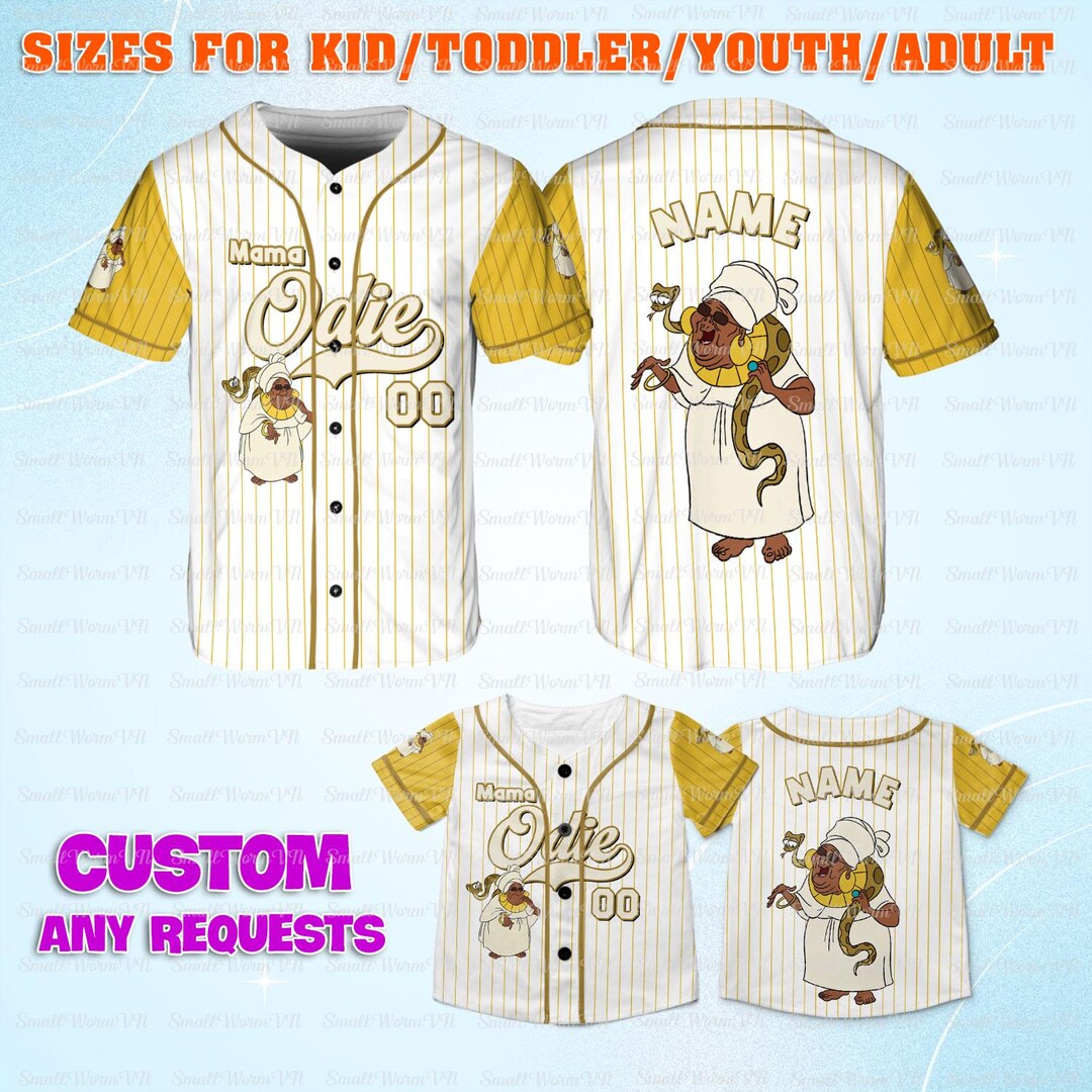 Disney Mama Odie the Princess Frog Jersey, Disney Mama Odie Jersey ...