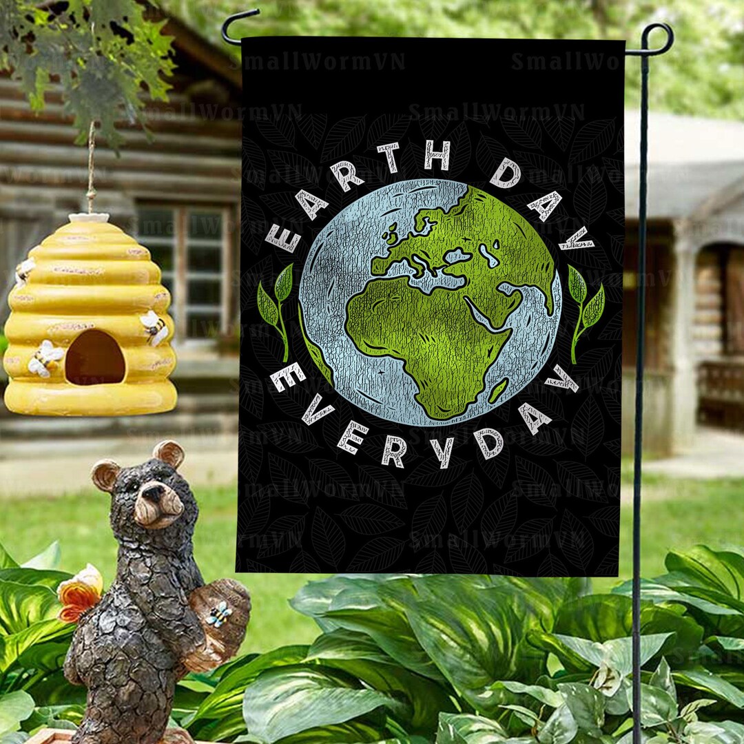 Earth Day Everyday Flag, Planet Protector Garden Flag, Environmental ...