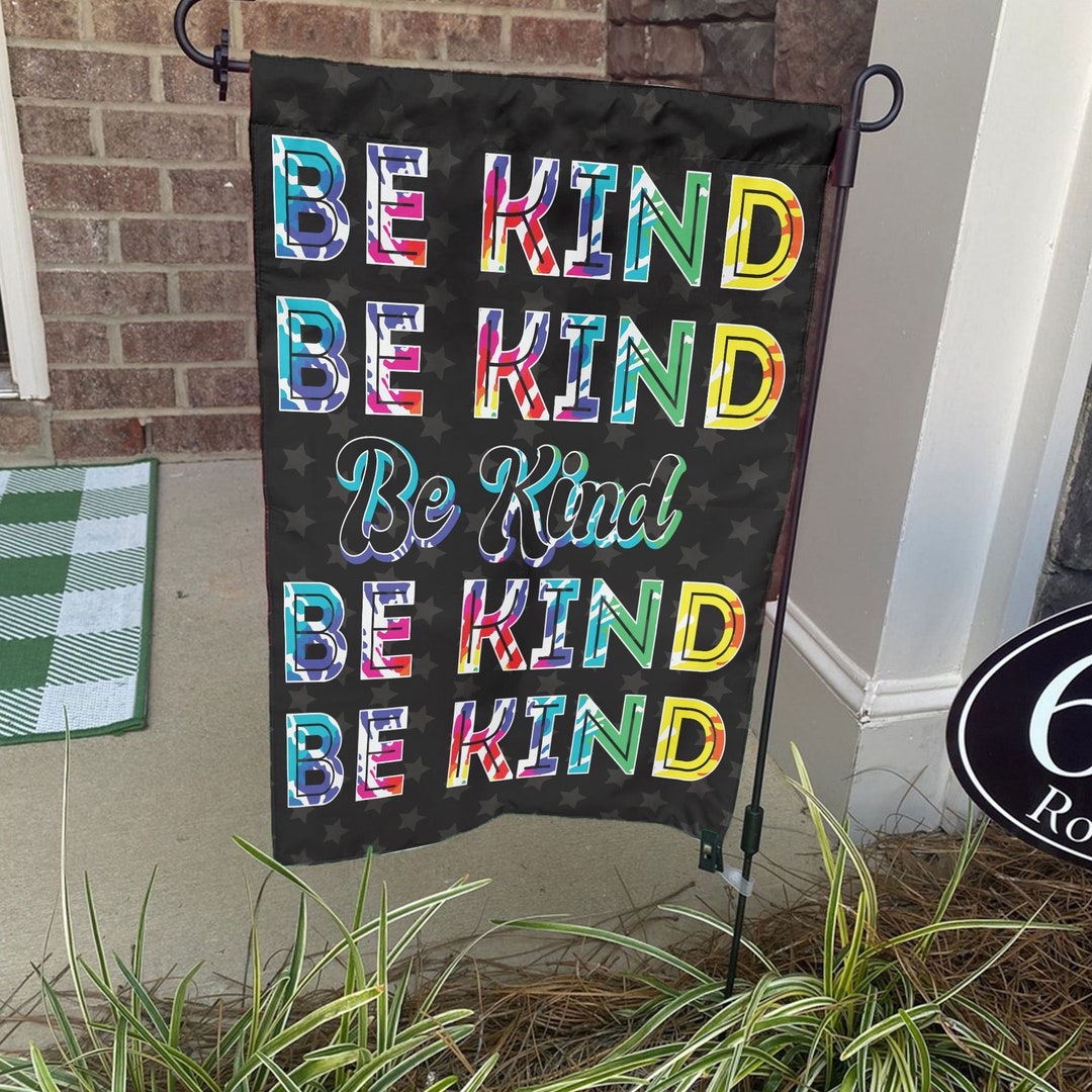 Be Kind Be Kind Flag, Progress Pride Flag, LGBT Gay Lesbian Transgender ...