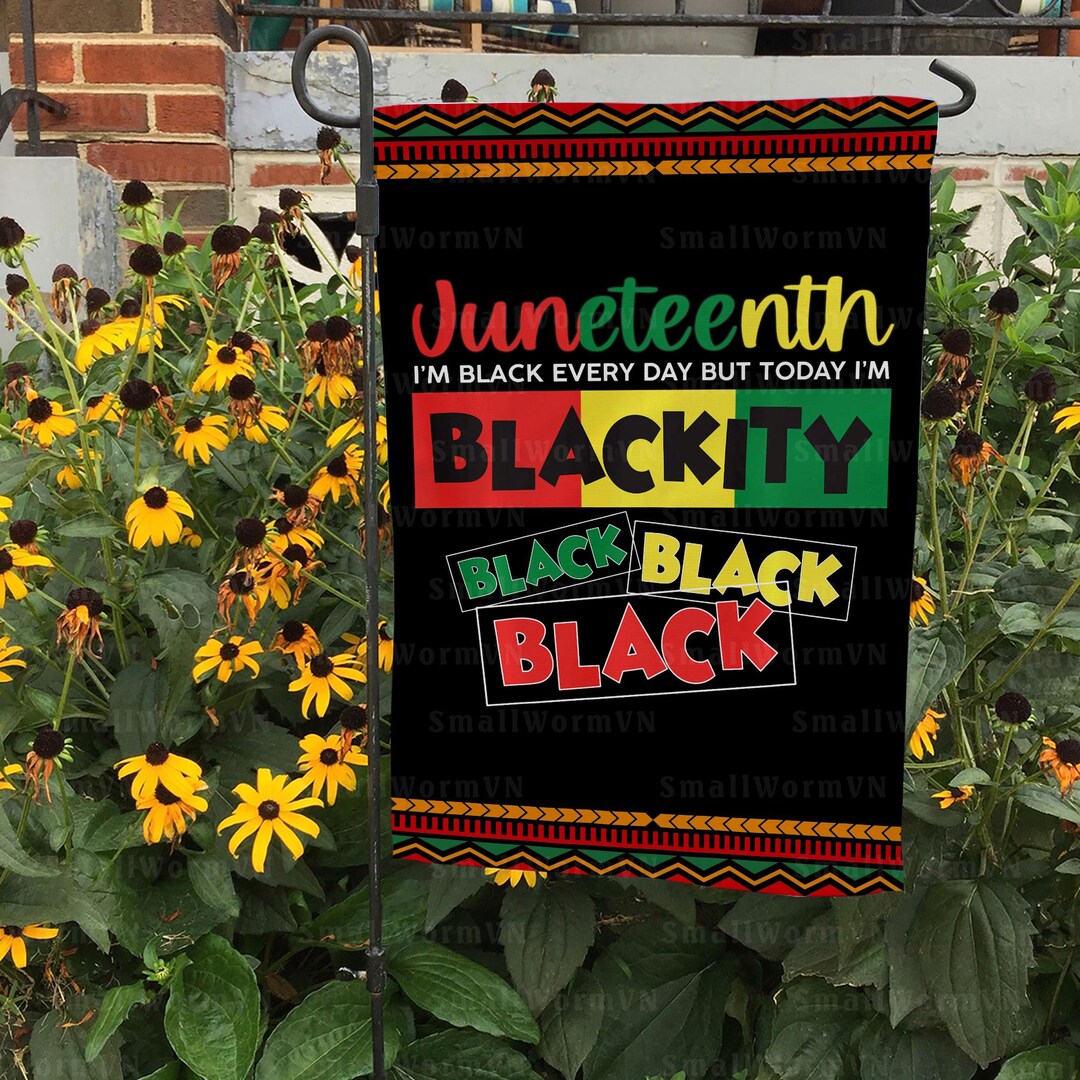 Juneteenth Emancipation Day Freedom Flag, Black History Month Garden ...