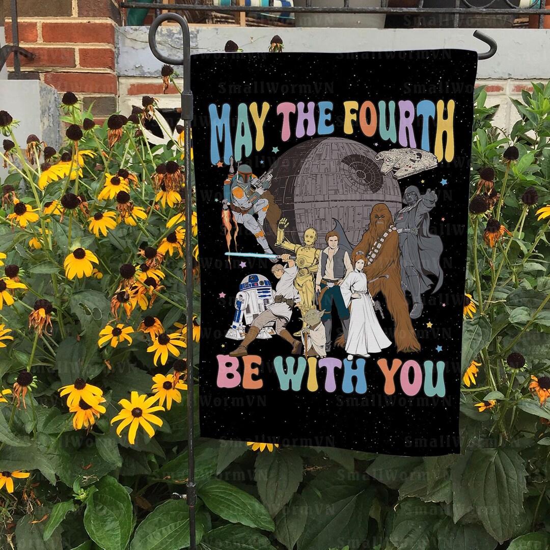 Star Wars May the Fourth Be With You Flag, Star Wars Celebration Banner ...