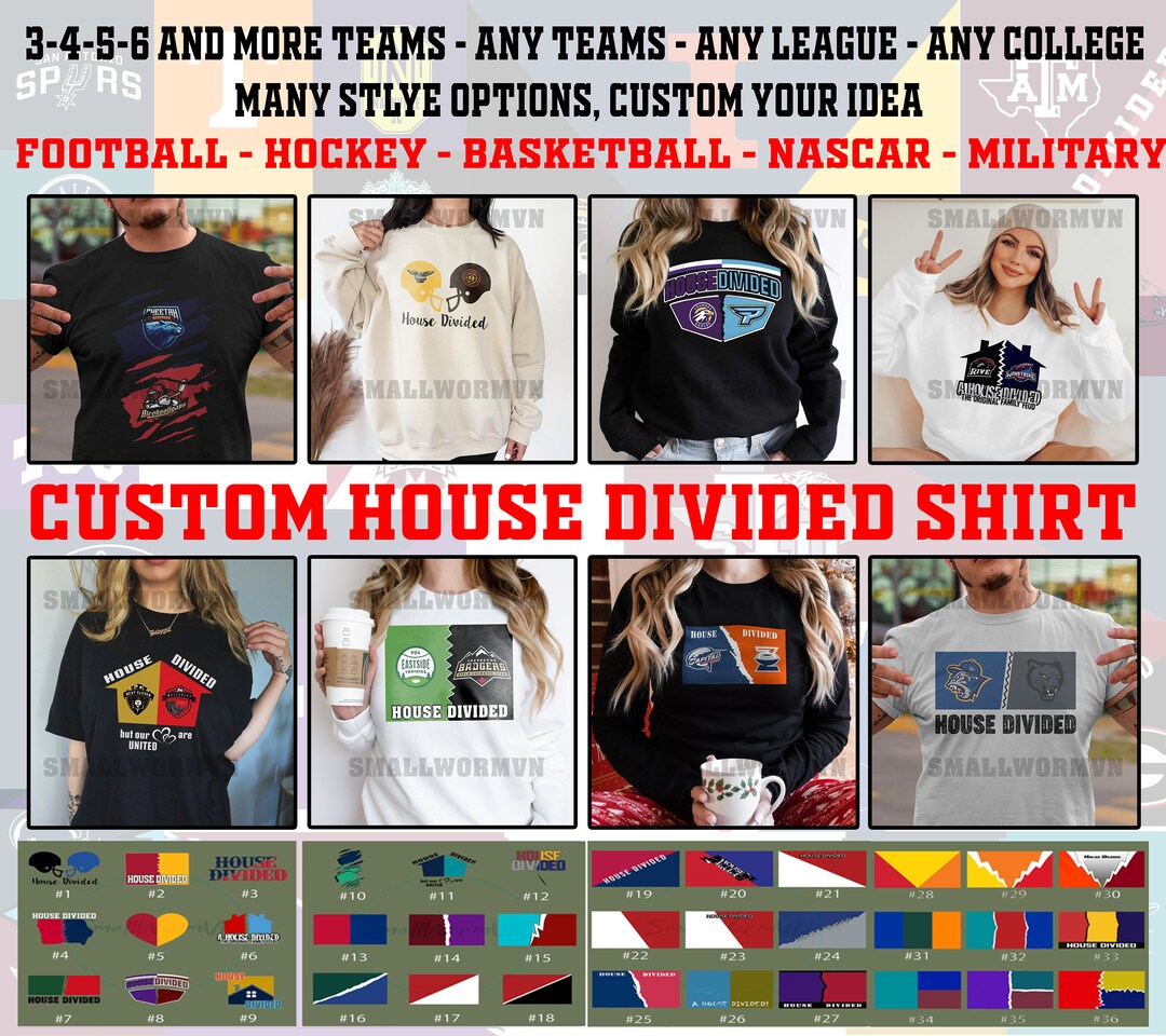 Custom House Divided Shirt, Custom Sport Team Shirt, Custom Any Teams ...