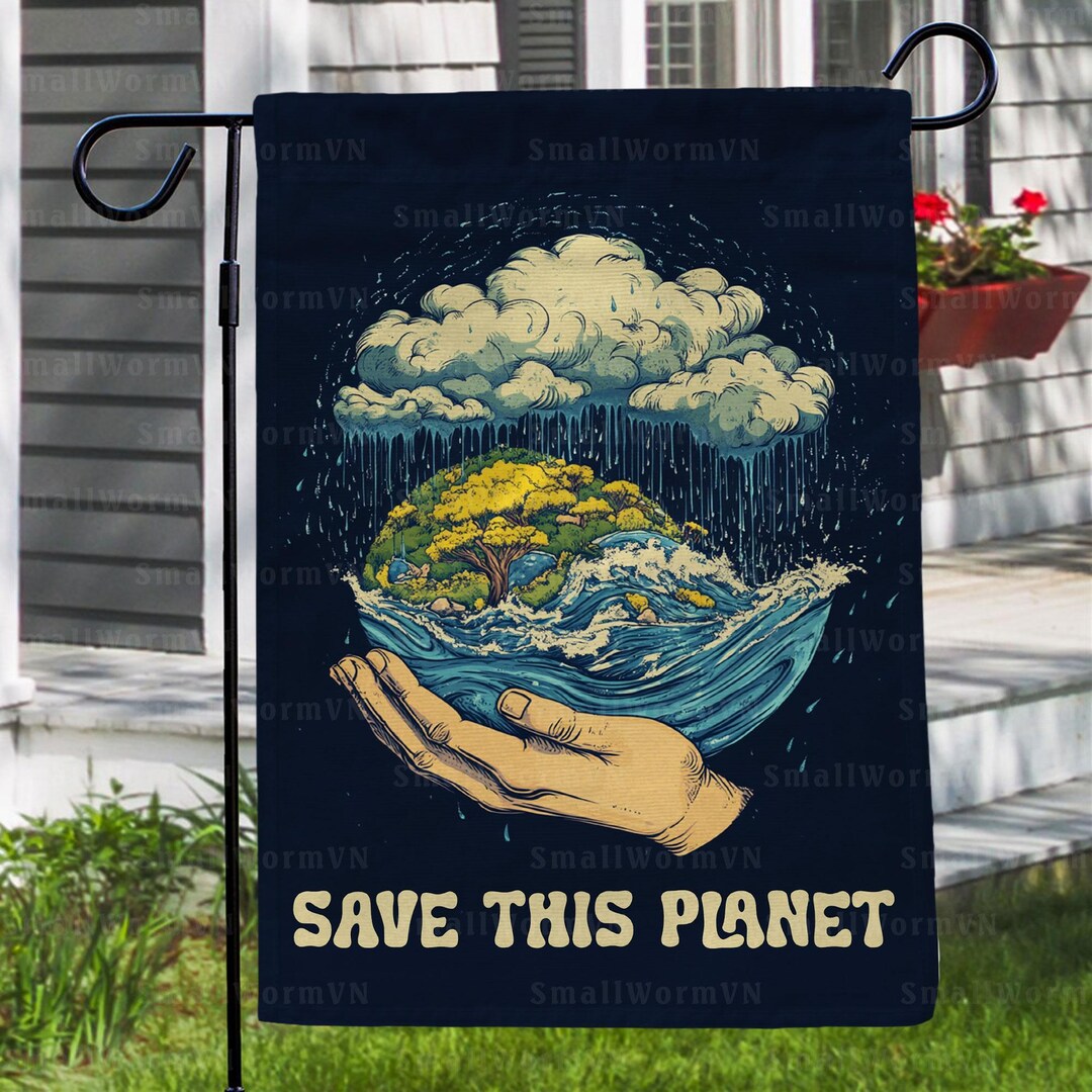 Save This Planet Flag, Be Kind to the Earth, Planet Protector Garden ...