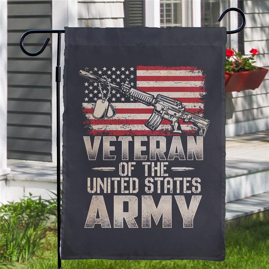 Patriotic American Flag, Veteran of the United States Army Flag ...