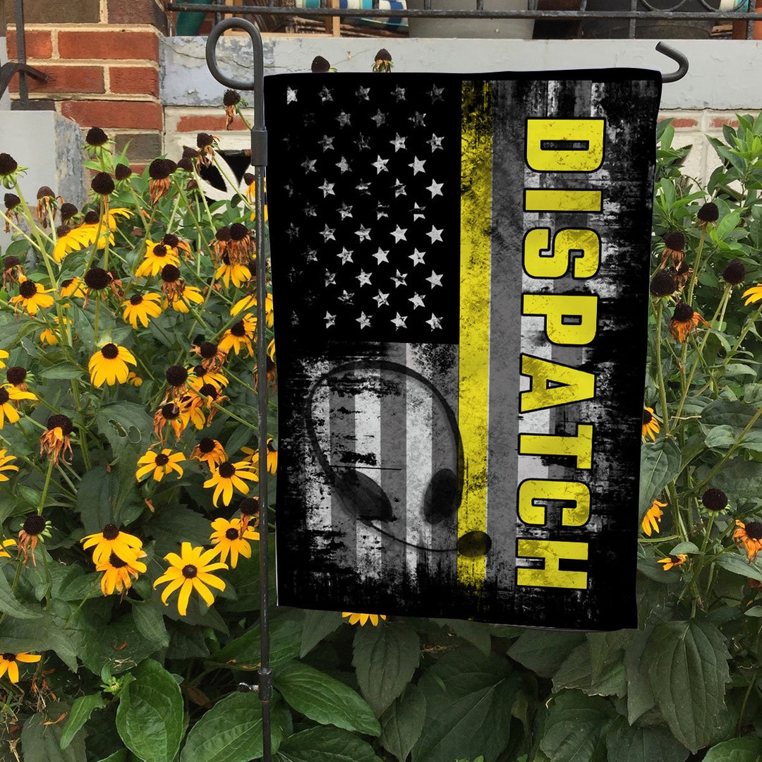 911 Dispatch Operators Flag, First Responder Garden Flag, Patriotic ...