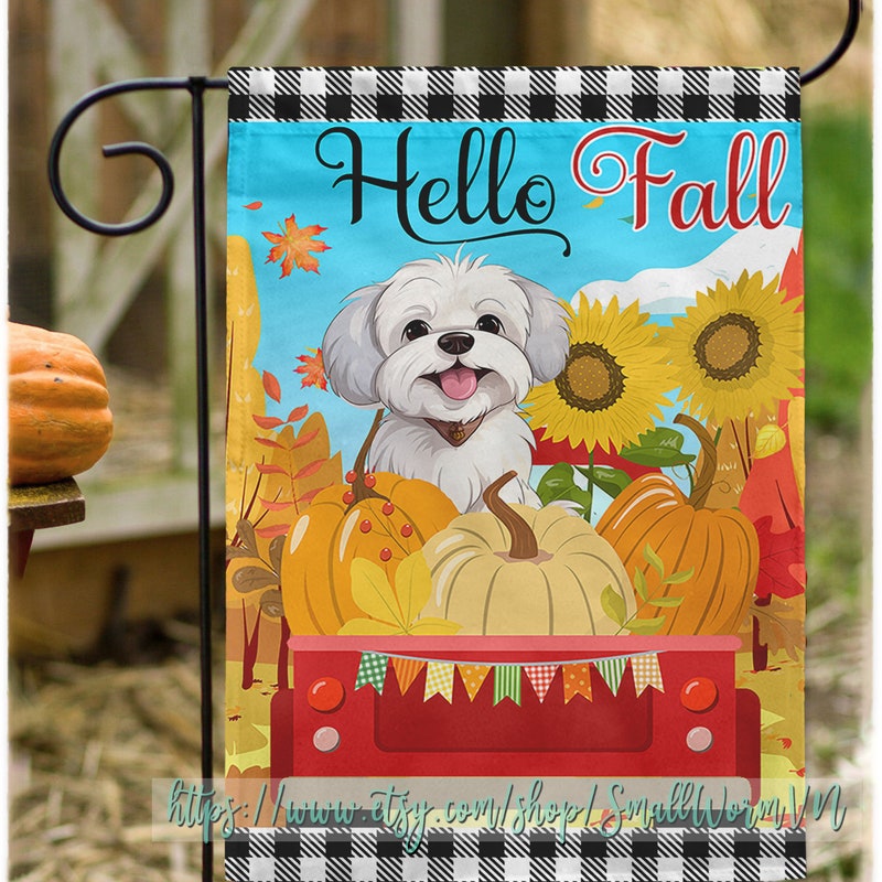 Fall Garden Flag - Etsy