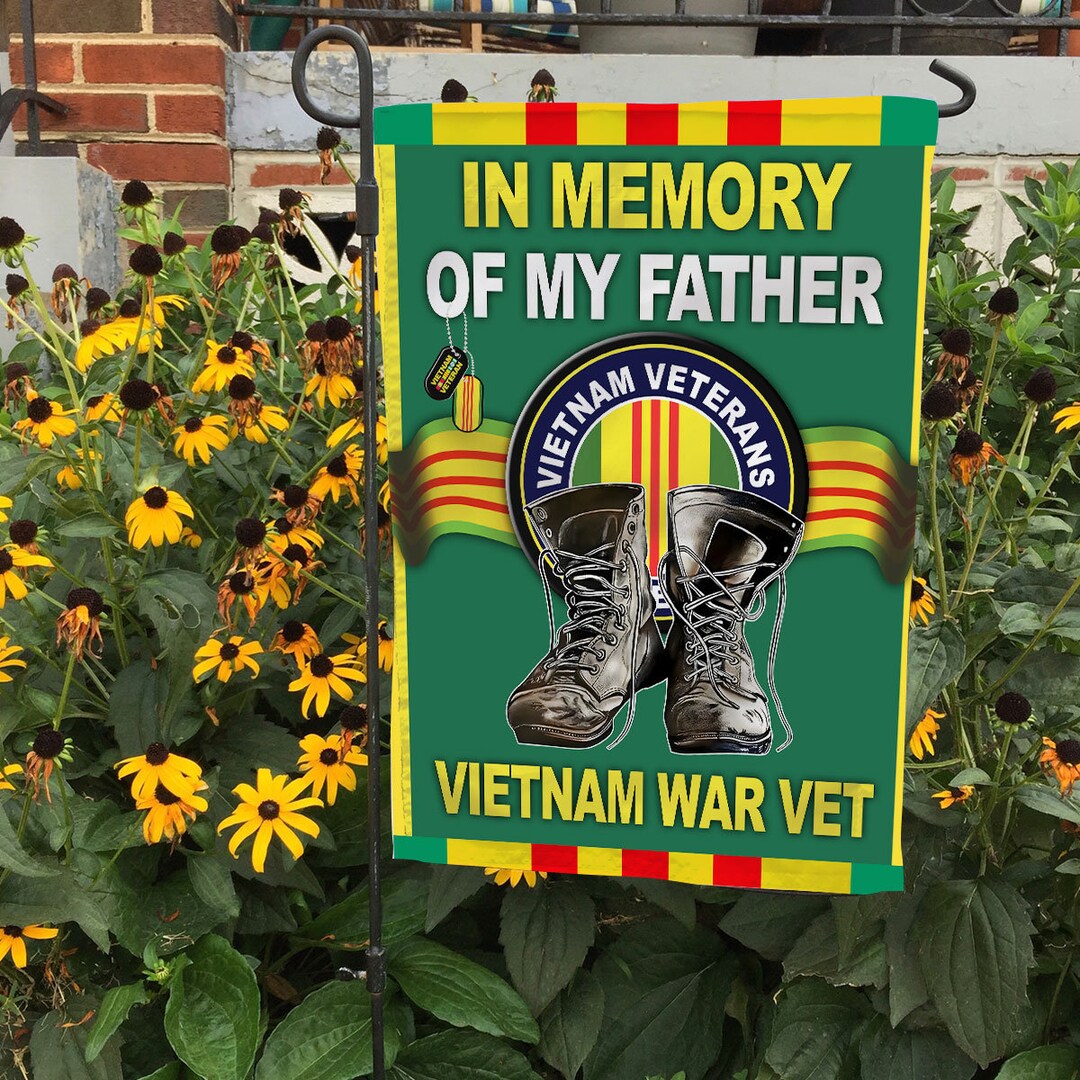 Vietnam War Veteran Flag, in Memory of My Father, Armed Forces Flag ...