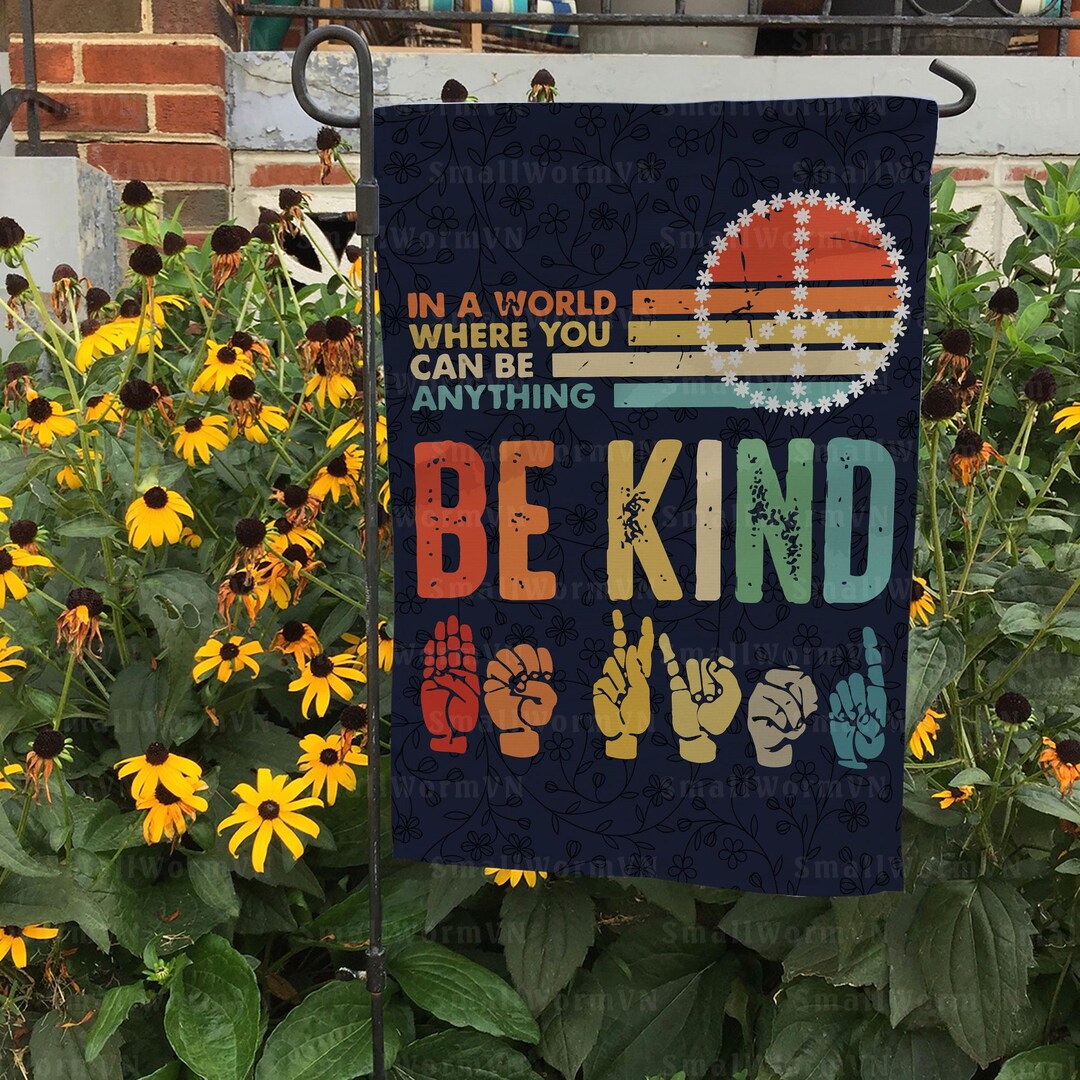 Be Kind Flag, Diversity House Banner, Rainbow Pride Flag, Social ...