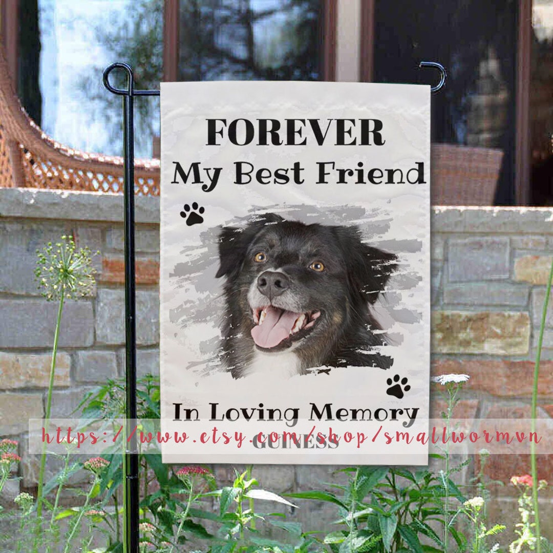 Personalized Pet Paw Print Flag, Personalized Pet Garden Flag, Custom ...