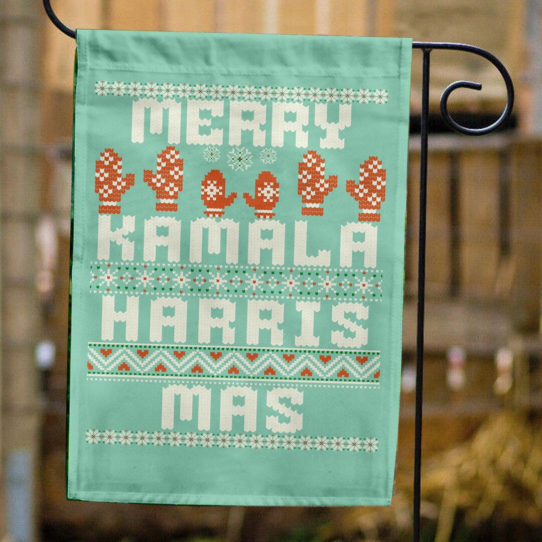 Merry Kamala Harris Mas Flag, Kamala Harris for President Christmas ...