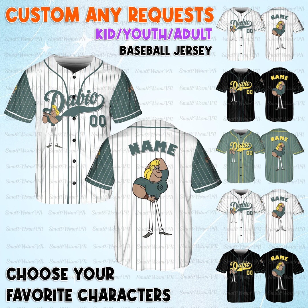 Personalized Dabio Wild Kratts Villain Baseball Jersey, Wild Kratts ...
