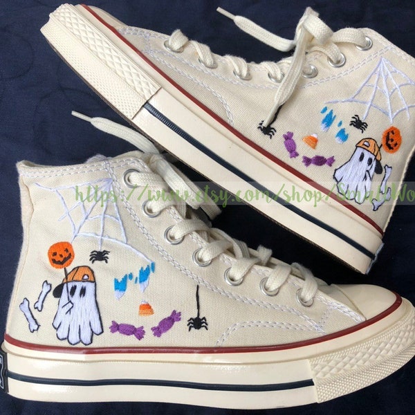 Embroidered Converse - Etsy
