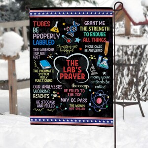 The Lab's Prayer Medical Laboratory Scientist Lab Week Flag, Lab Week ...