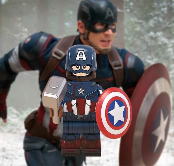 Captain America Marvel Superhero Mini Building Block Marvel | Etsy