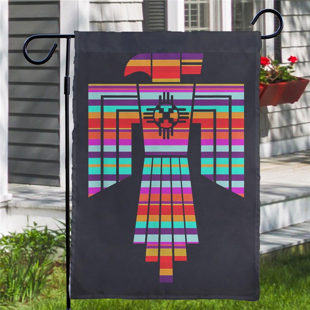 Native American Totem Thunderbird Flag, Native American Pride Sign ...