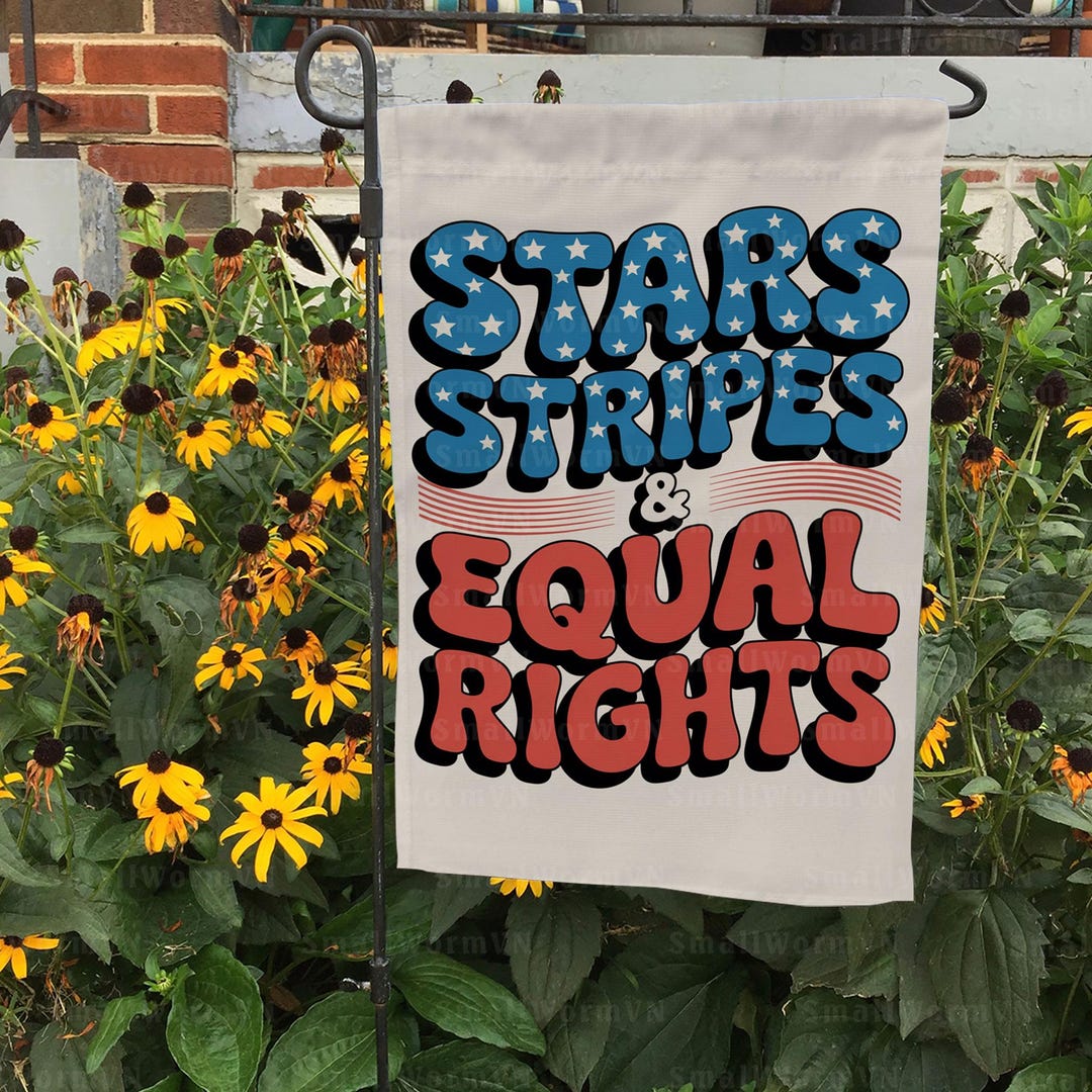 Stars Stripes and Equal Rights Flag, 4th of July Gifts, Happy ...