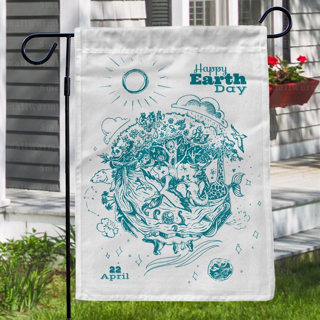 Happy Earth Day 22th April Flag, Earth Day Yard Decor, Planet Protector ...