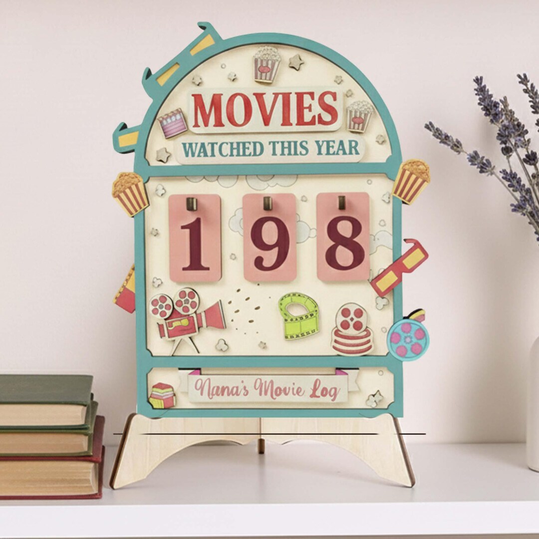 Personalized Horror Movie Tracker Sign, Scary Films Watched This Year ...