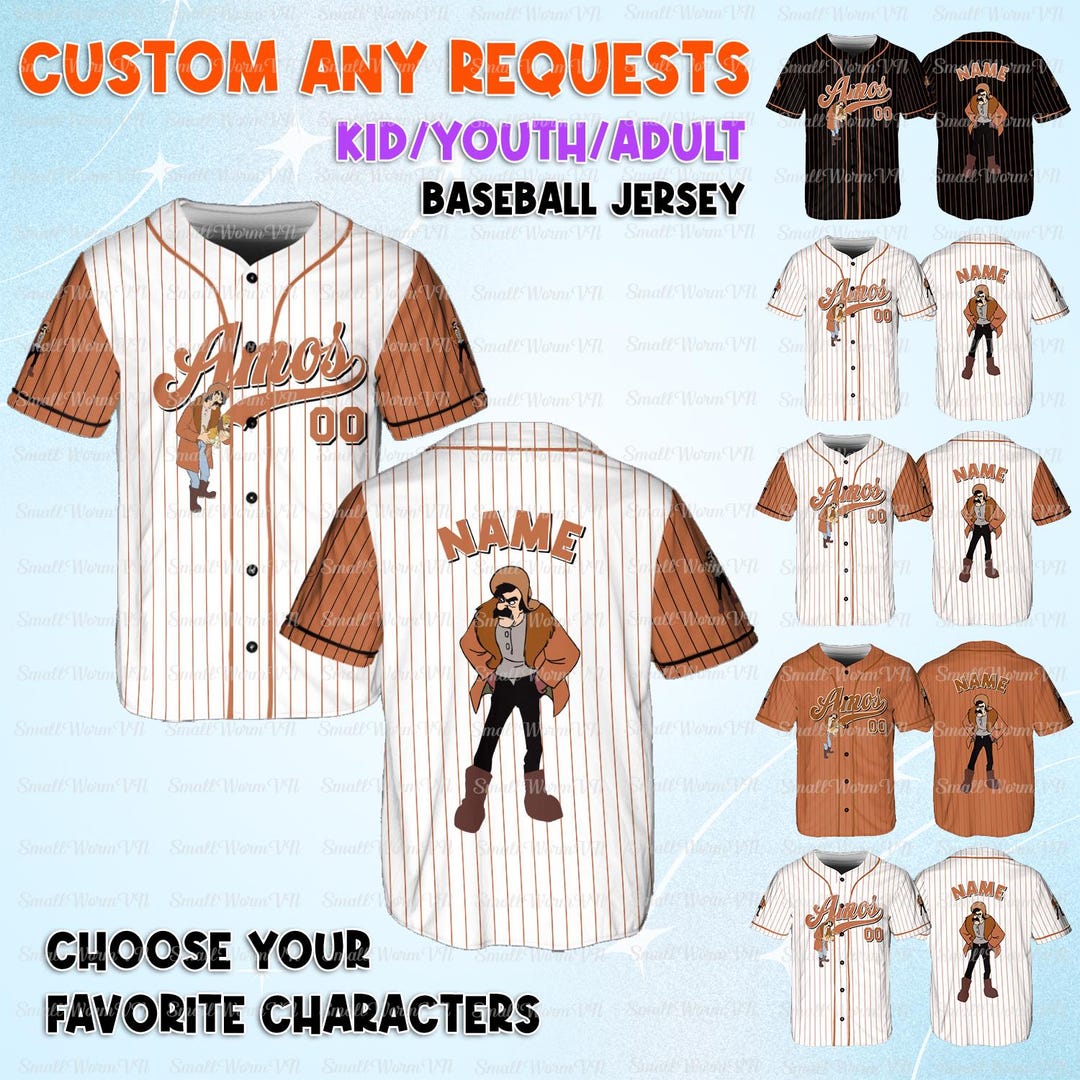 Disney Fox and Hound Amos Slade Jersey, Fox and Hound Characters Jersey ...