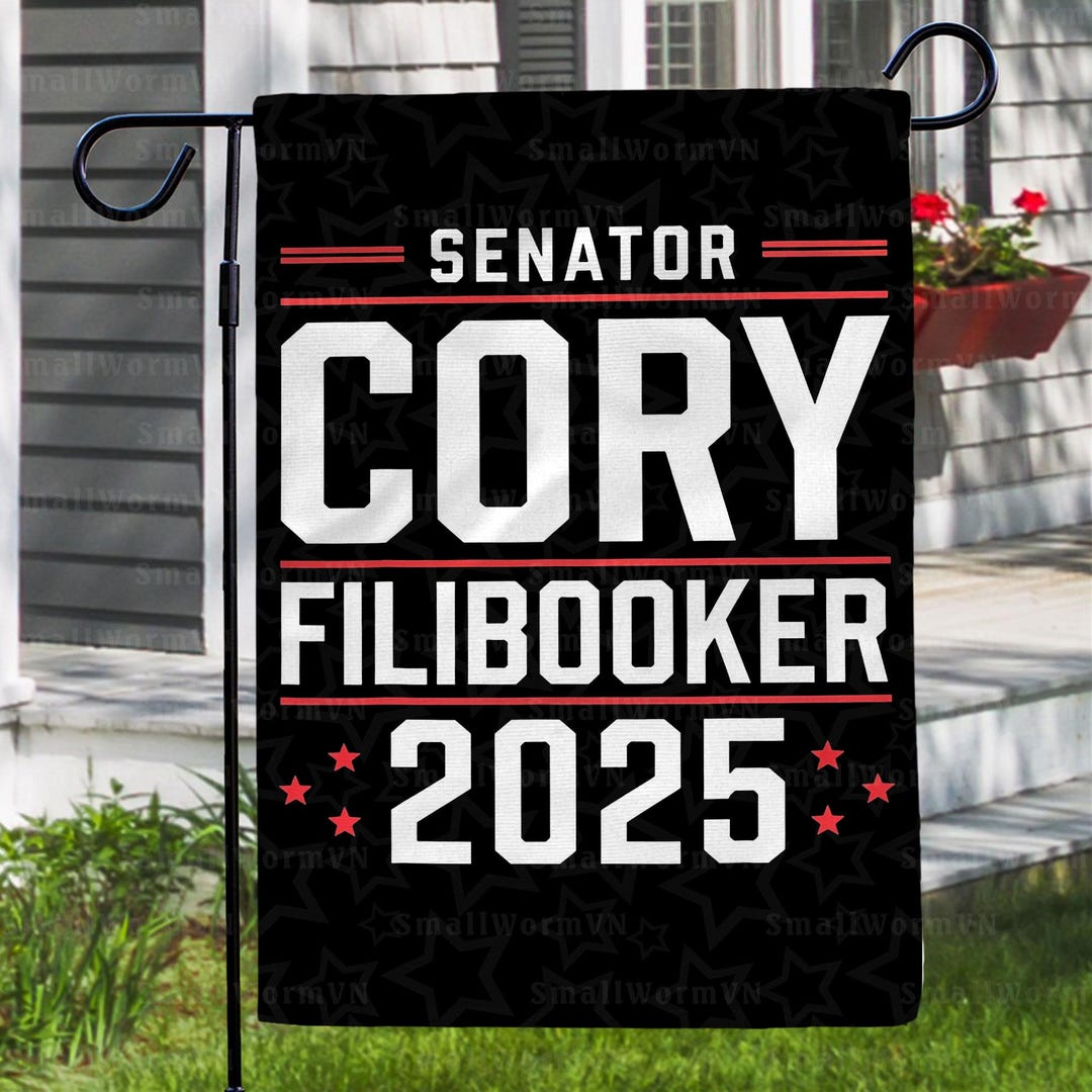 Senator Cory Booker Filibuster 2025 Cory Filibooker Design Flag, Civil ...