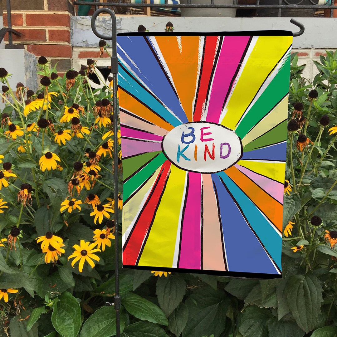 Be Kind Rainbow Sunshine Pride Flag, LGBT Flag, LGBT Pride Flag, BLM ...