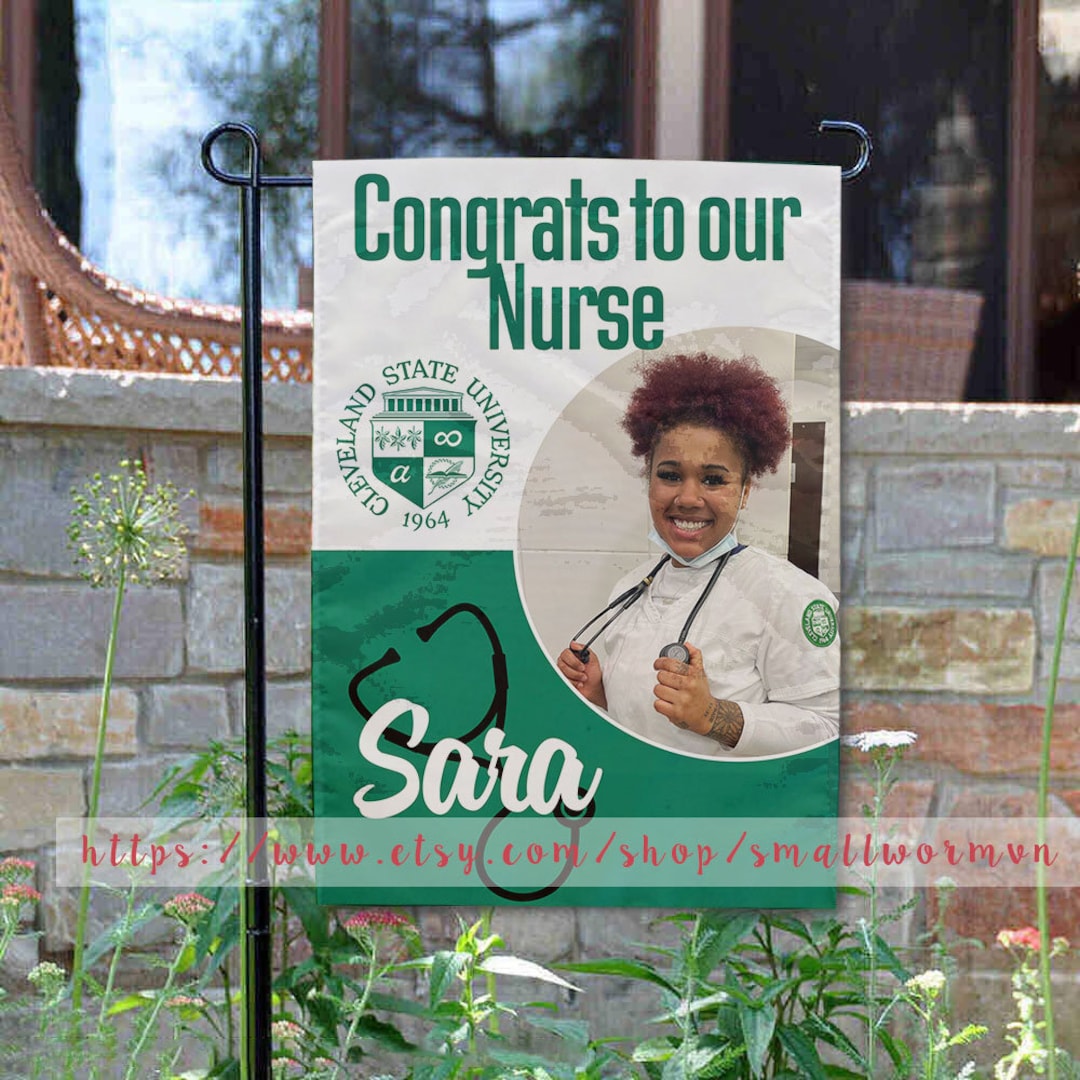 Congrats Our Nurse Custom Flag, Nurse Graduate Class of 2024 Flag ...