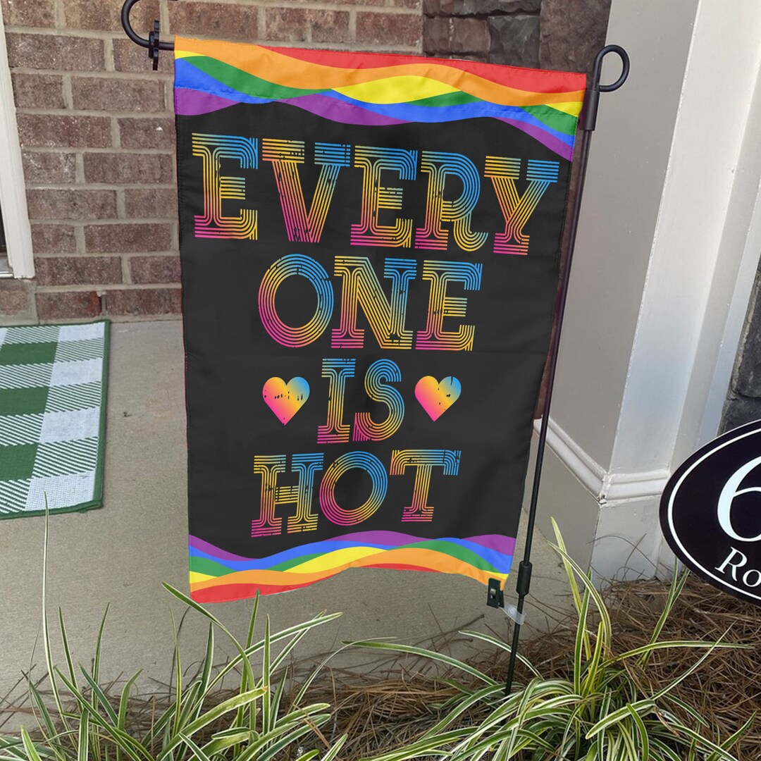 Pansexual Everyone is Hot Pan Pride Flag, Progress Pride Flag, LGBT Gay ...