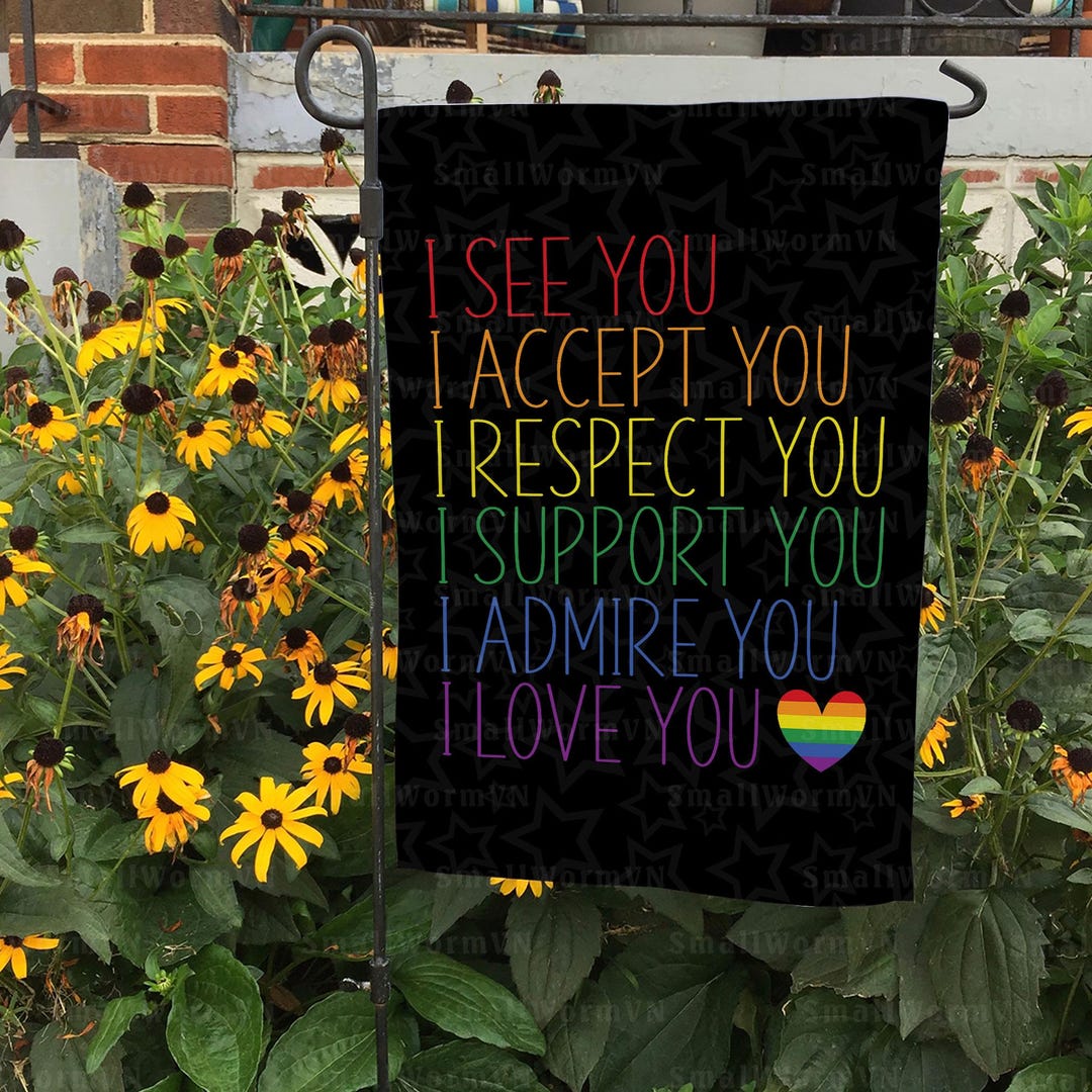 I See Accept Respect Support Flag, Lgbtq Pride Flag, LGBT Community ...