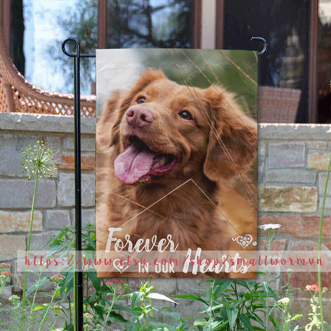 Personalized Pet Garden Flag, Pet Memorial Garden Flag, in Loving ...