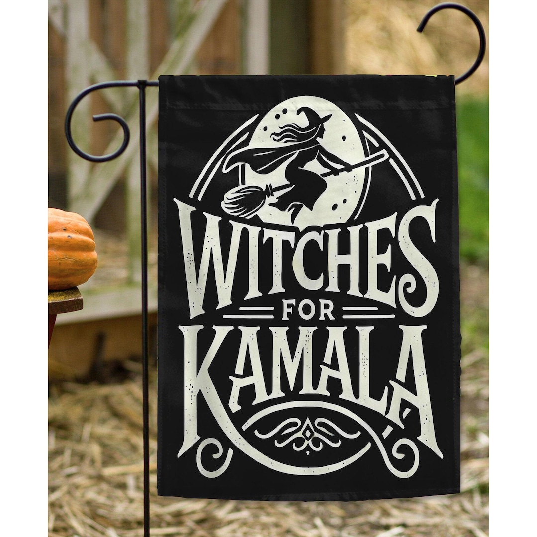 Witches for Kamala Harris Political Election Flag, Spooky Season ...