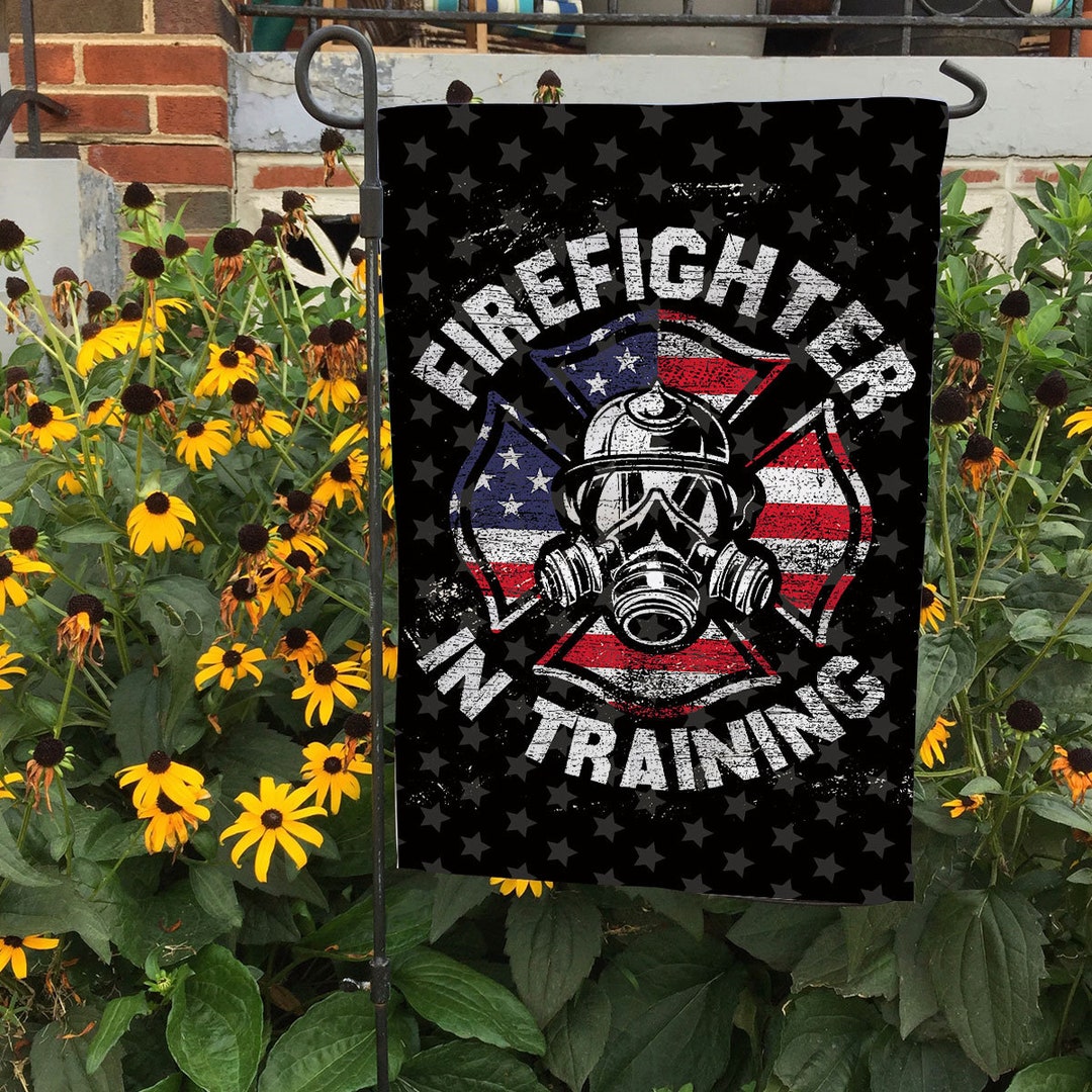 Firefighter in Training Flag, Future Thin Red Line Firefighter Garden ...
