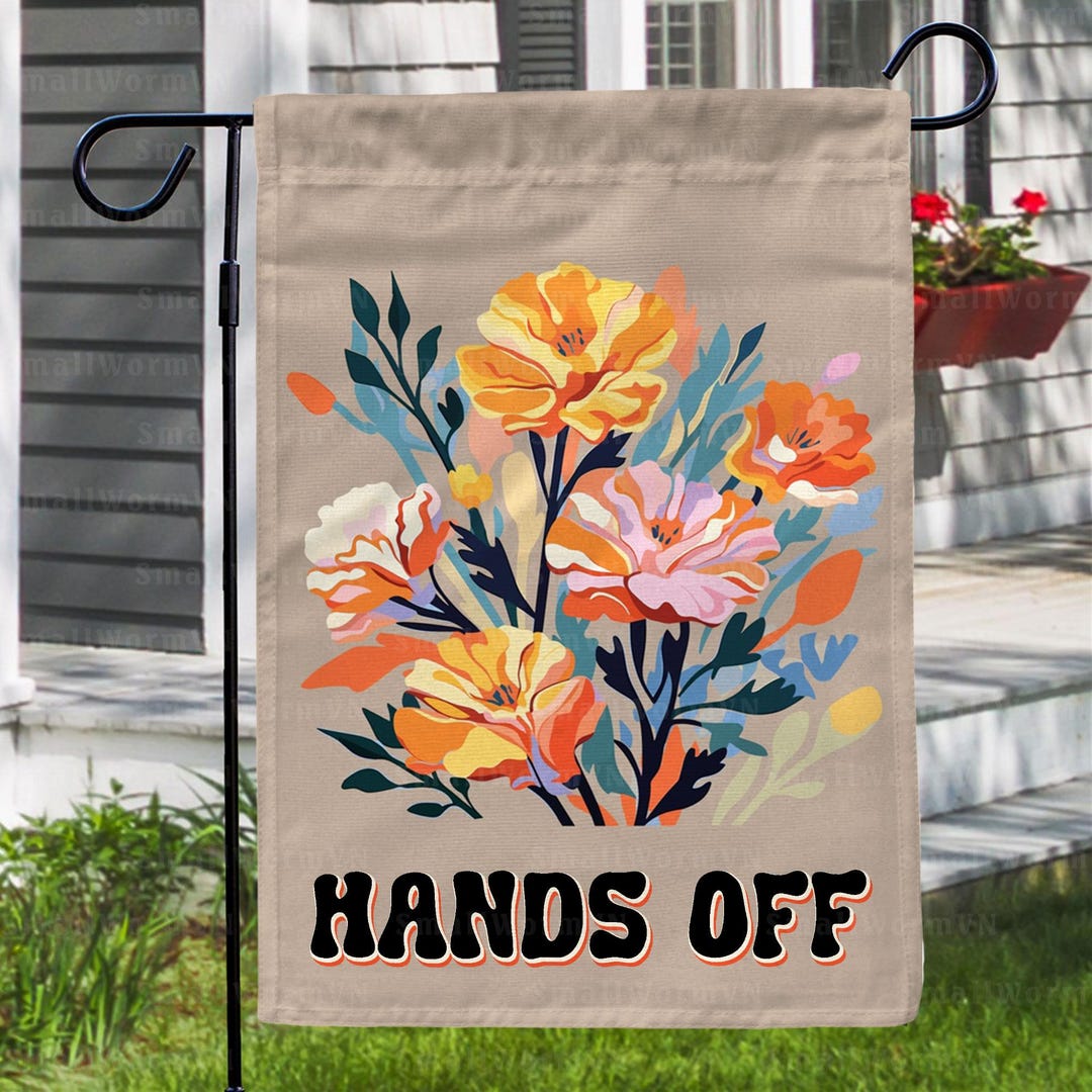 Hands off Protest Flag, Hands off Medicaid Medicare Social Security ...