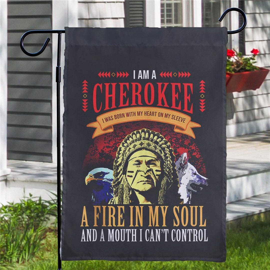 Mens Native American Cherokee Indigenous Peoples Day Flag, Honor ...