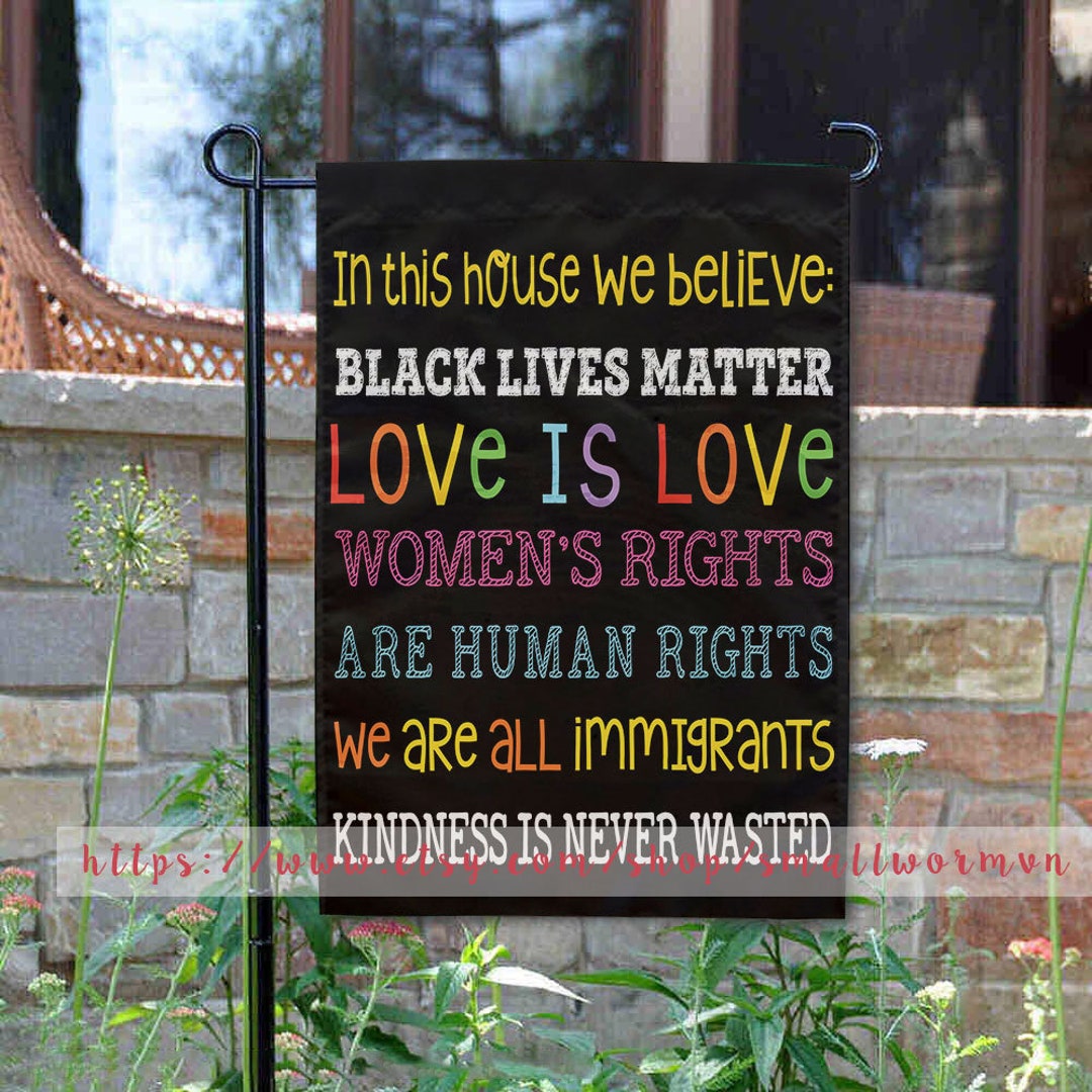 Kindness Rainbow Flag, Bleeding American Decor, Black History Art ...