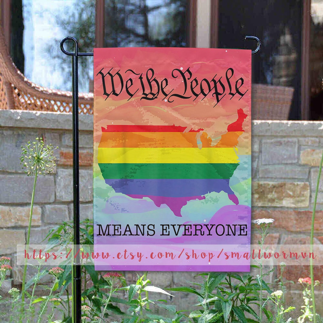 We the People Means Everywhere Flag, Gift for New Home, Welcome Flag ...
