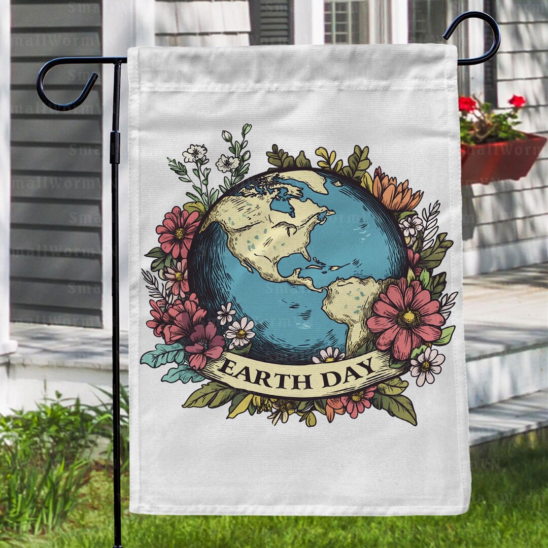 Everyday Earth Day Flag, Be Kind to the Earth, Earth Day House Flag ...