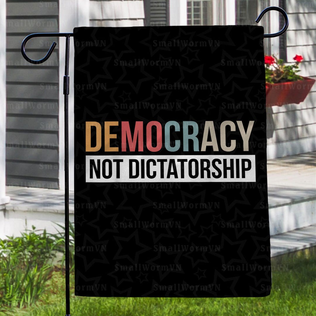 Democracy Not Dictatorship Flag, Hands off Protest Flag, the Only ...