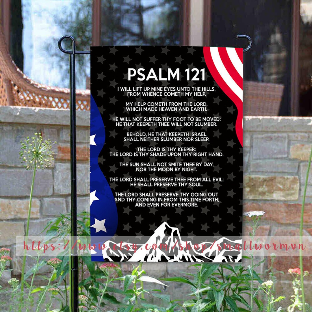 Proverbs Bible Study Psalm 121 Flag, Jesus American Flag, Bible Quote ...