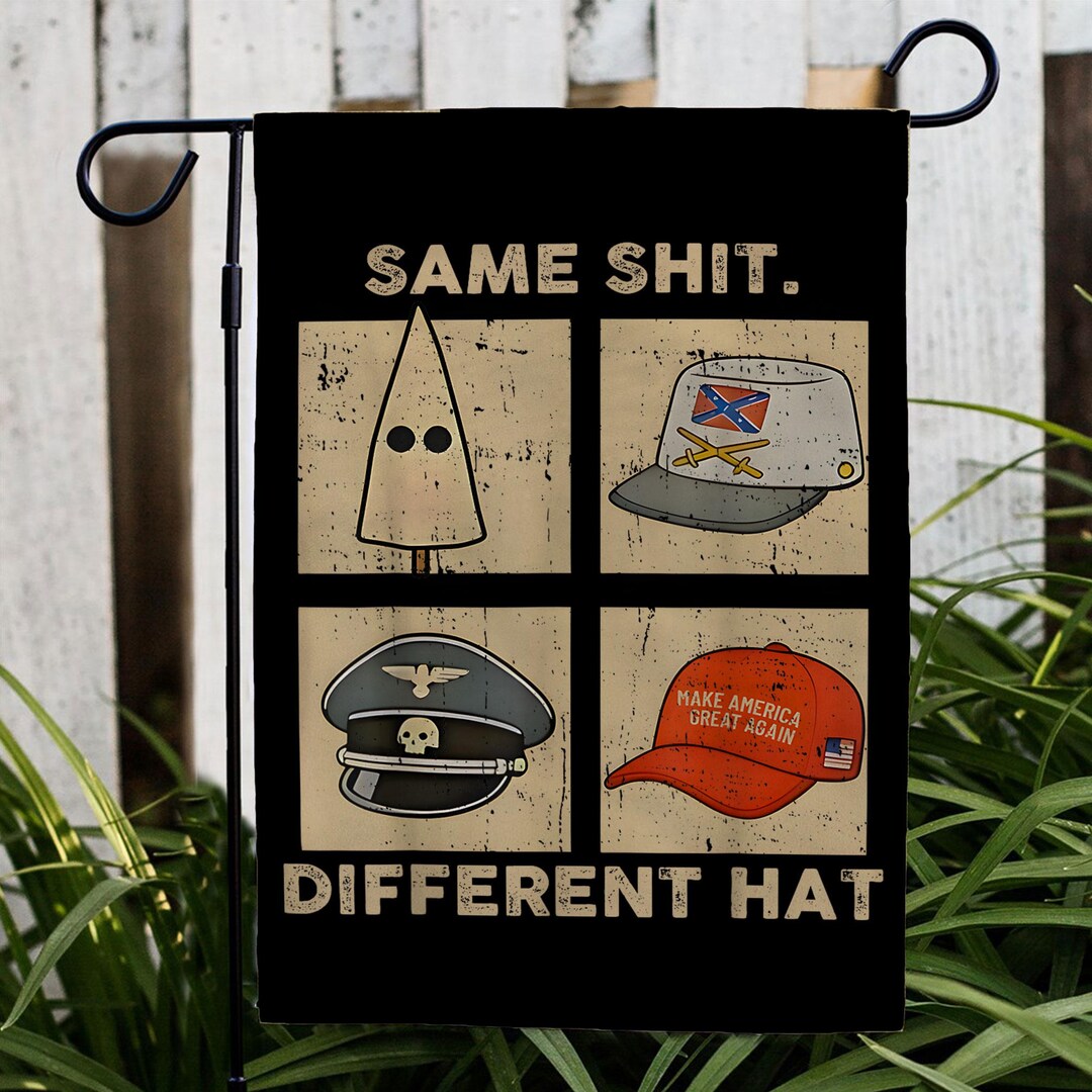 Same Shit Different Hat Funny Jokes Flag, Anti Trump Political Flag ...