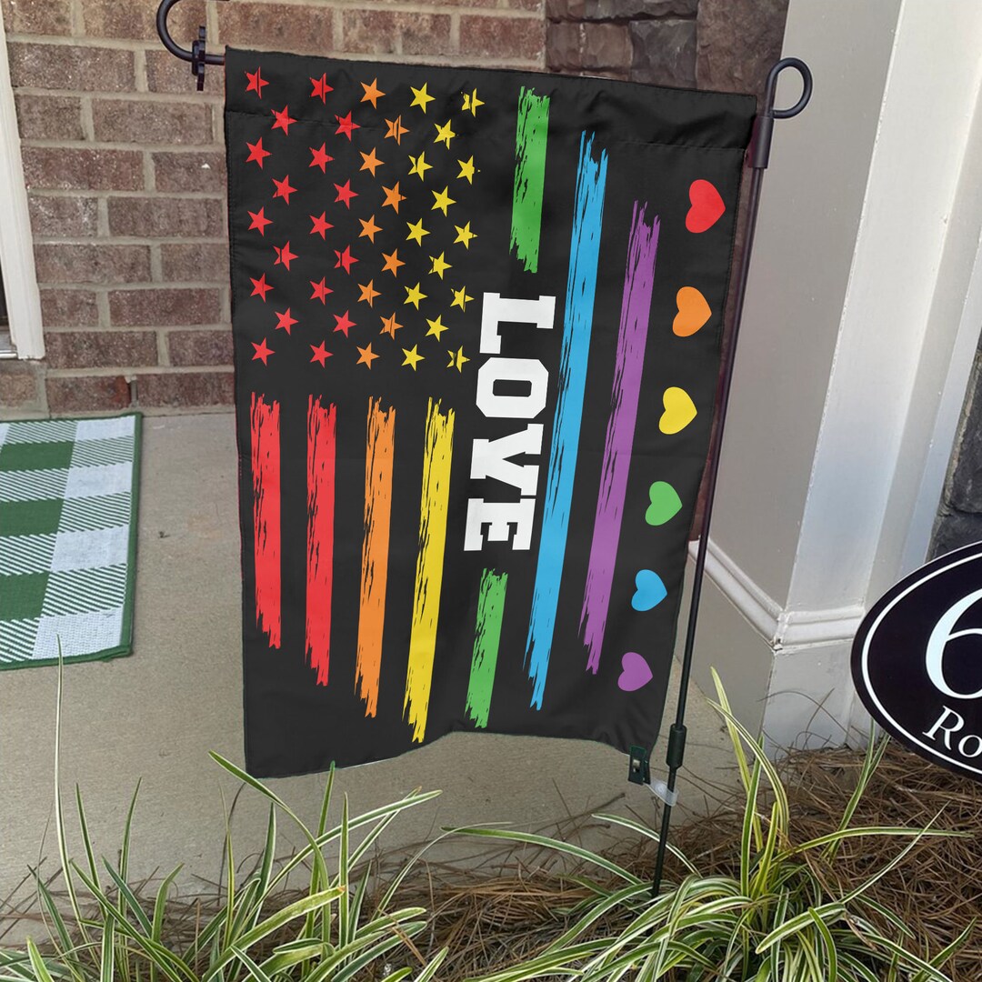 LGBT Love Flag, Progress Pride Flag, LGBT Gay Lesbian Transgender ...
