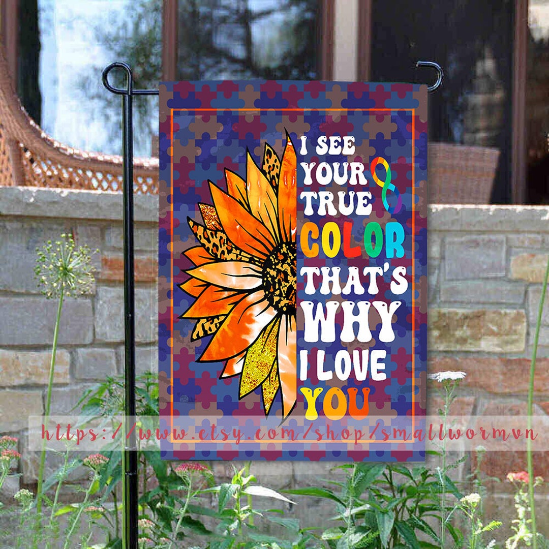 I See Your True Color Neurodiversity Autism Awareness Month Flag ...