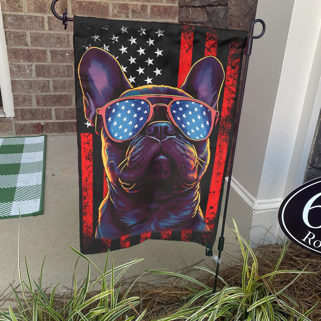 French Bulldog Sunglasses American Flag, Dog Lover Gift, 4th of July ...