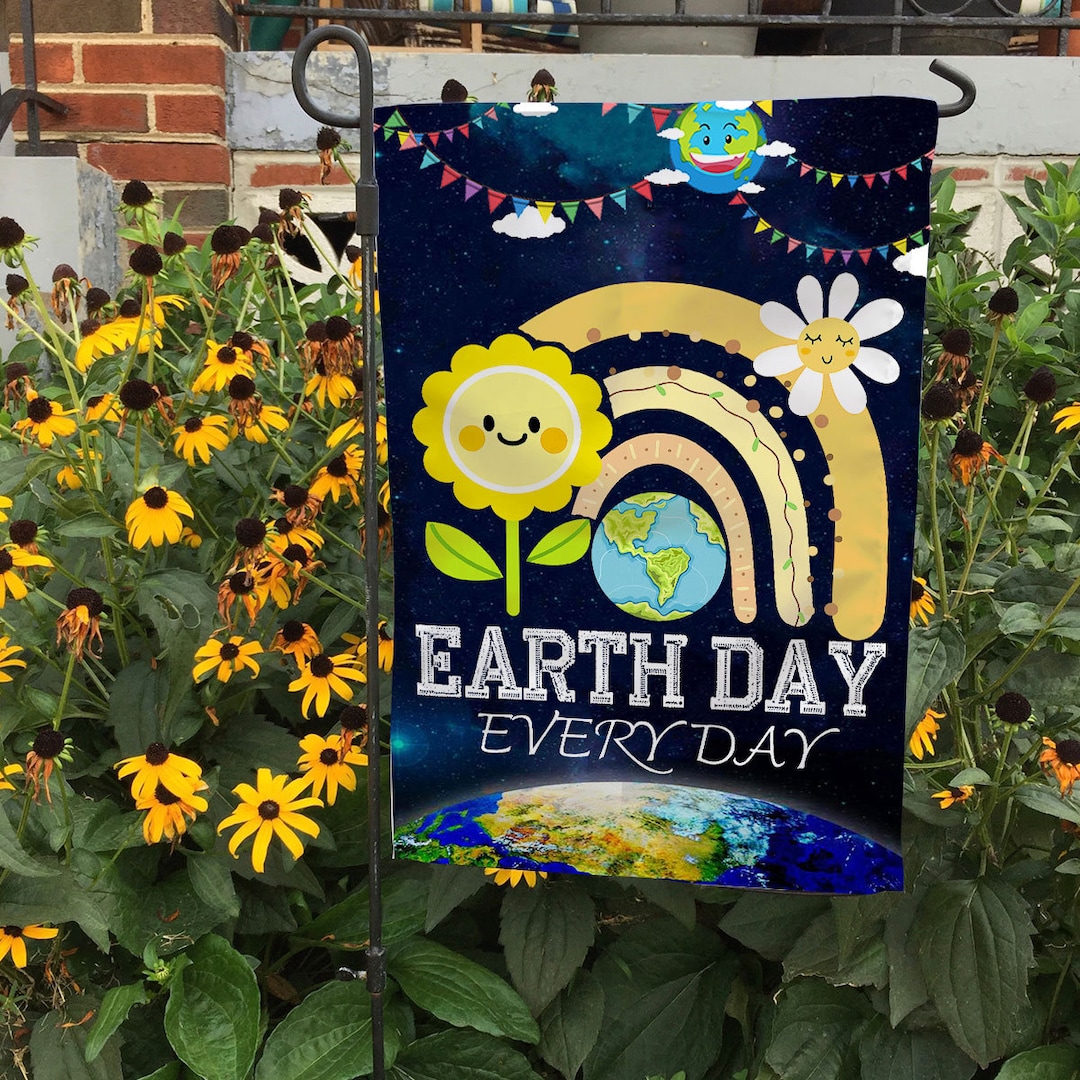 Earth Day Flag, Celebrate With Us Go Green Now, Global Warming Banner ...