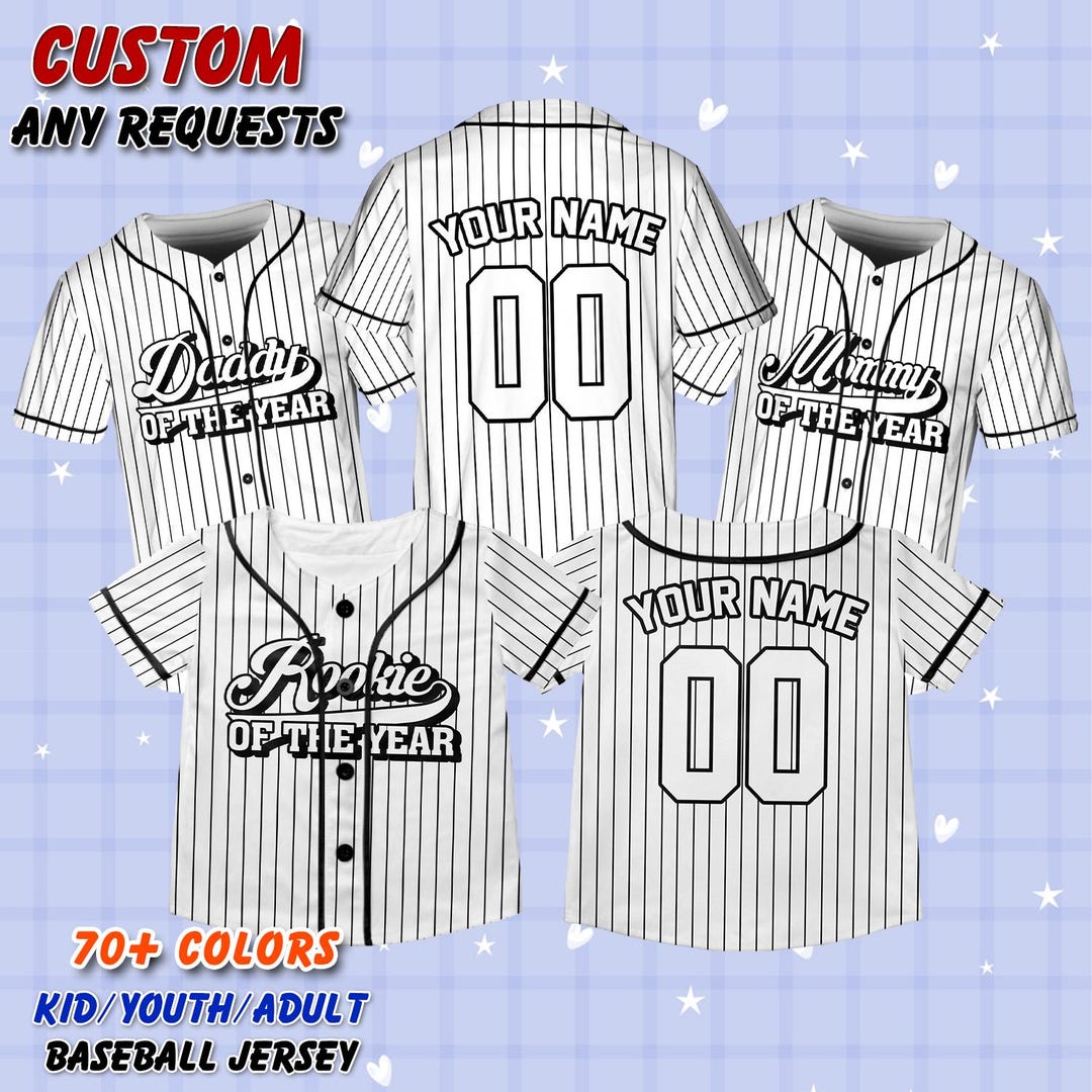 Custom Family Matching Baseball Jersey, Personalized Name Family Group ...