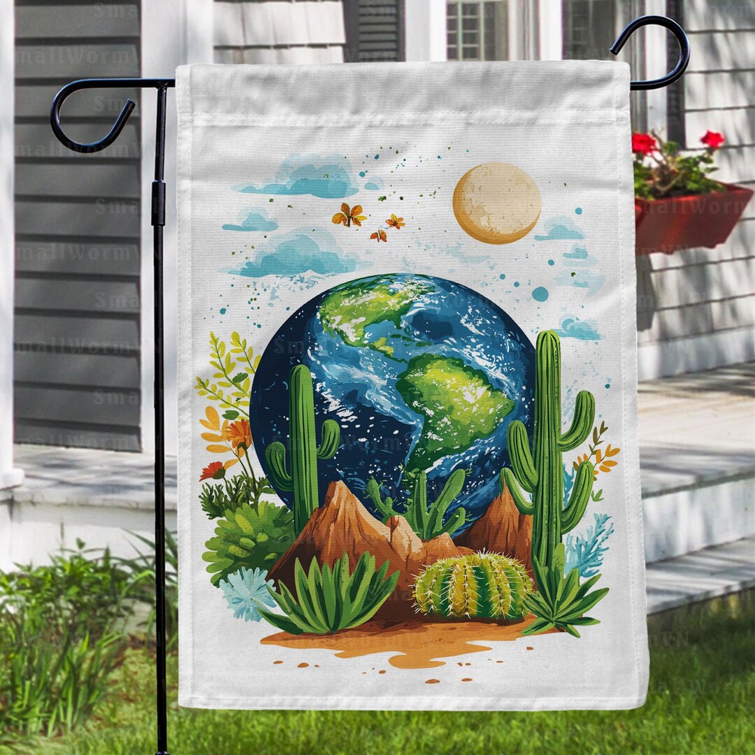 Everyday Earth Day Flag, Planet Protector Garden Flag, Nature Lover's ...