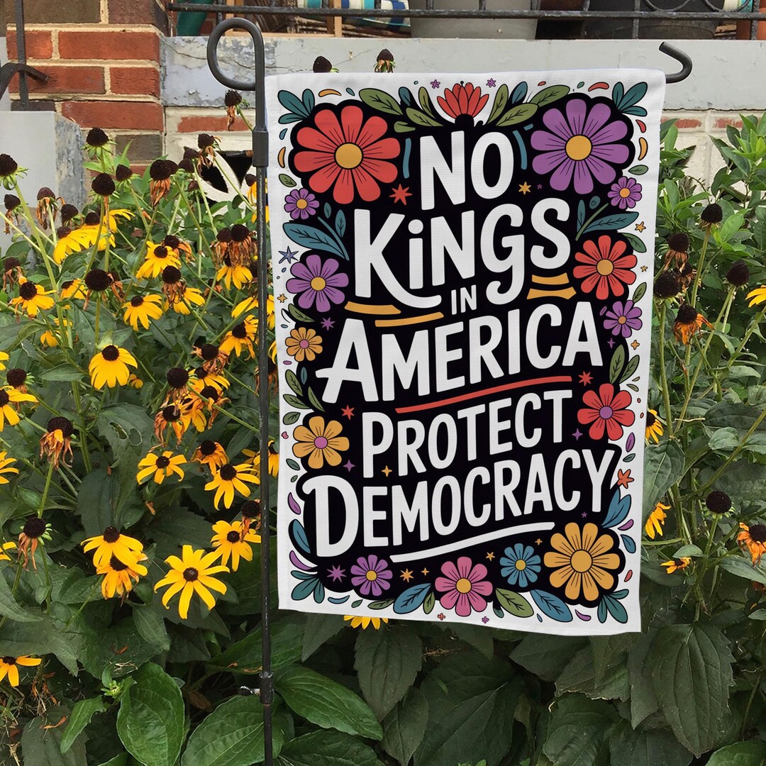 Protect Democracy Protest Flag, Human Rights Flag, in America March ...