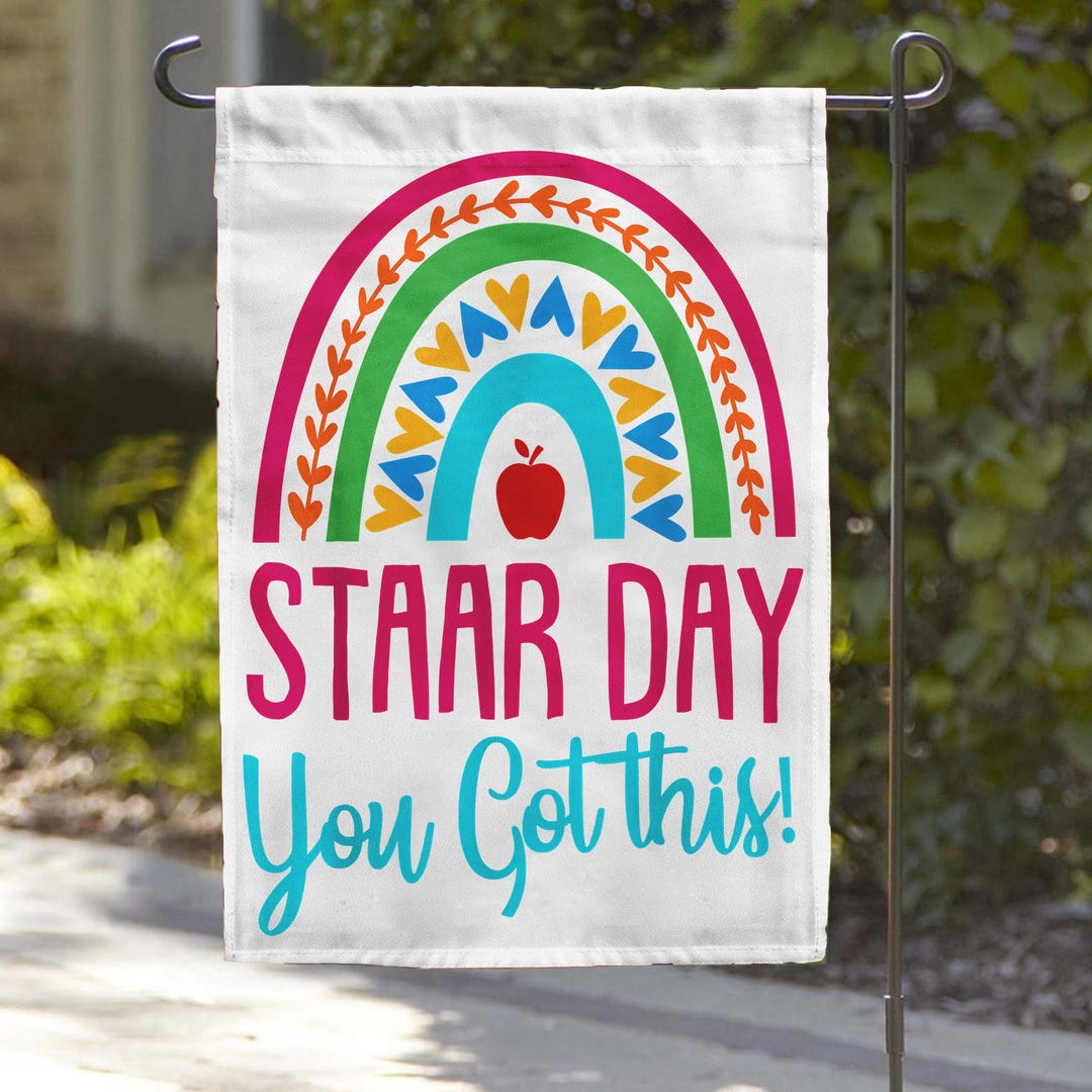Funny Test STAAR Day Mode on Teacher Testing Ideas School Flag, Trendy ...