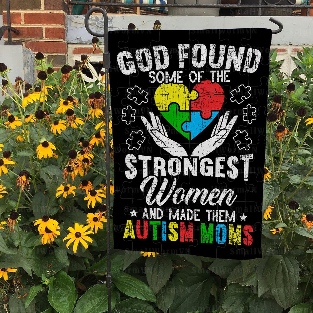Autism Mom Asd Awareness Flag, Autism Spectrum Disorder Mother Flag ...