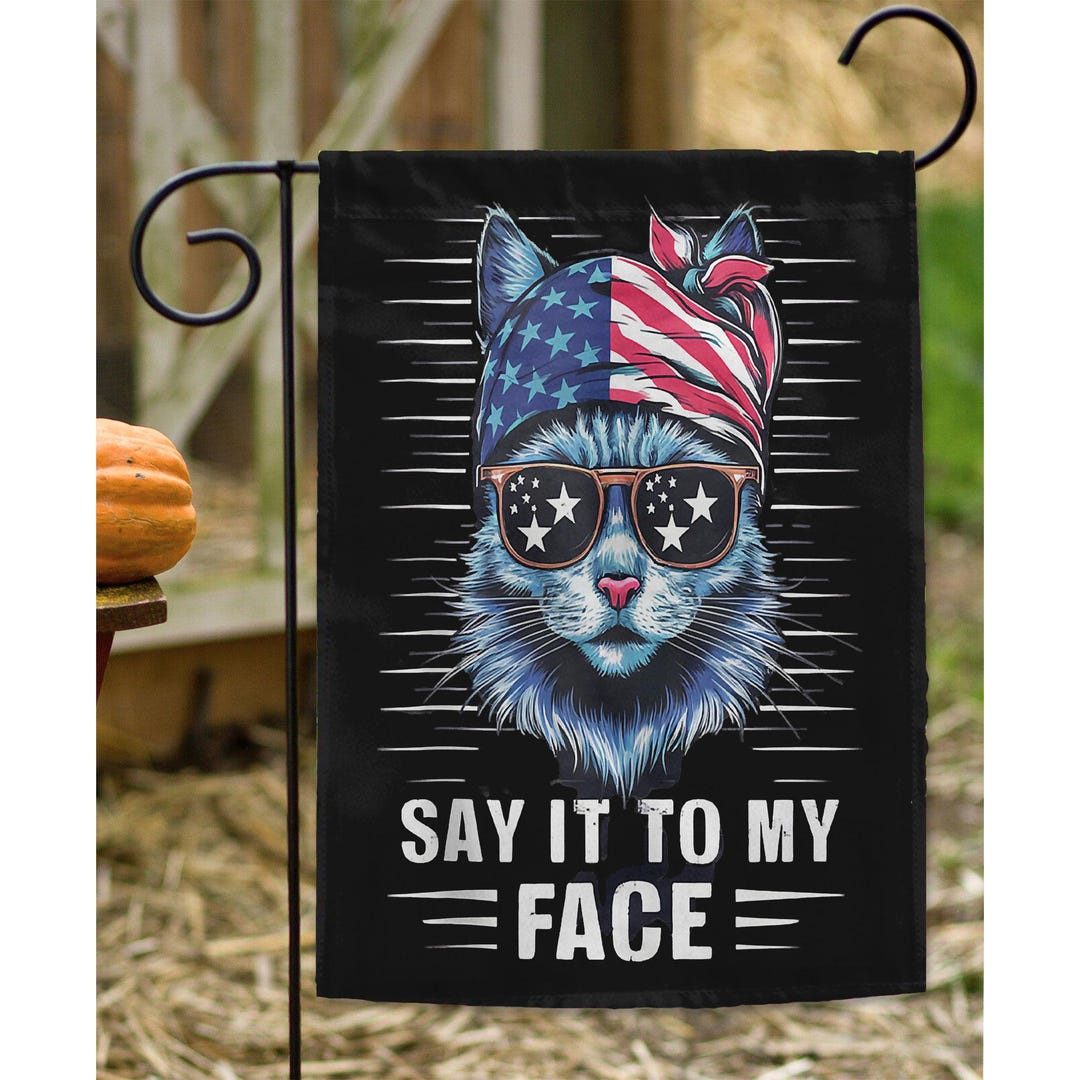 Cat Ladies for Kamala Usa Flag, Holiday Yard Flag, Retro Holiday Yard ...