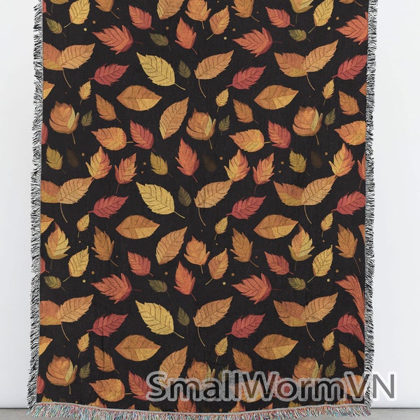 Leaf Throw Blanket - Etsy